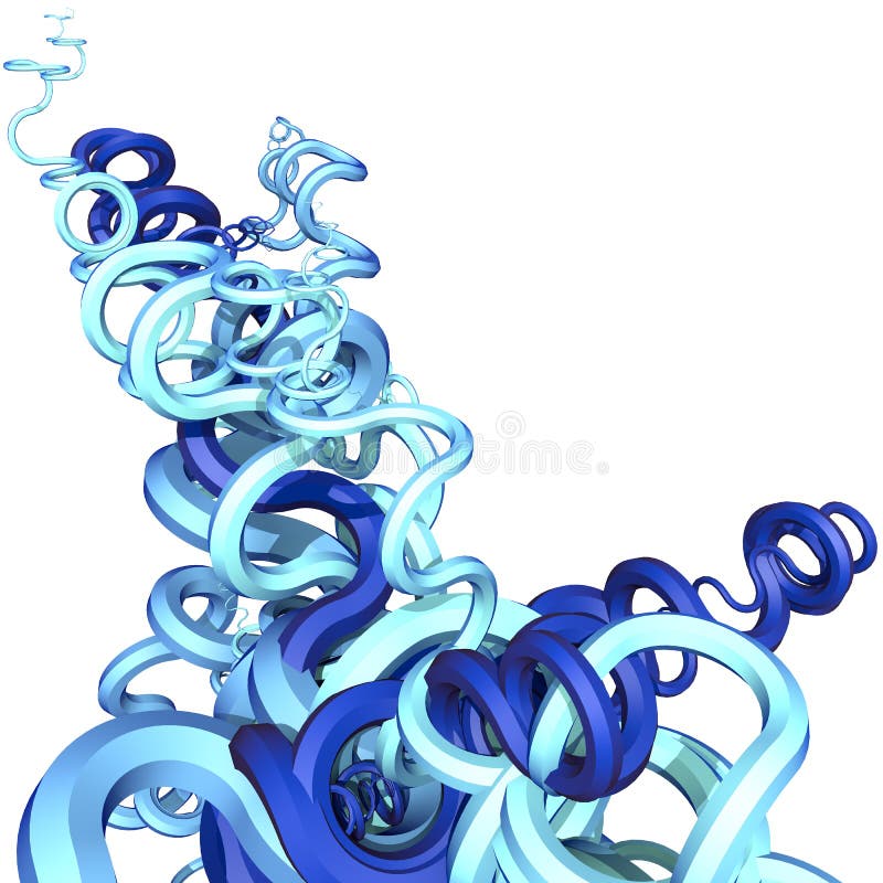 3d abstract curved shapes stock illustration. Illustration of backdrop ...