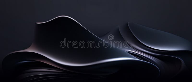3D Abstract Curves Background in Geometric Concepts with Sound Wave ...