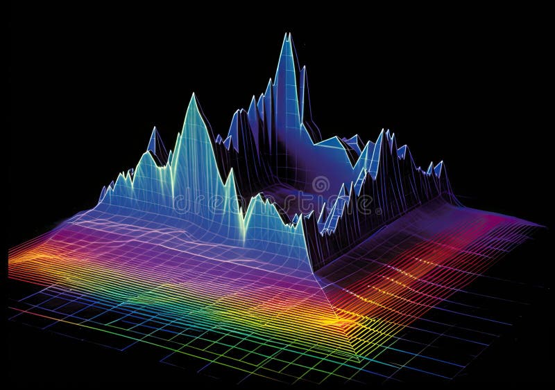 3d Abstract Data Visualization Background Stock Illustration Illustration Of Artificial