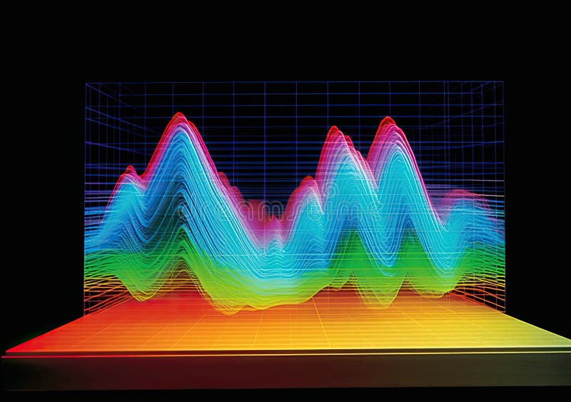 3d Abstract Data Visualization Background Stock Illustration Illustration Of Pattern Science