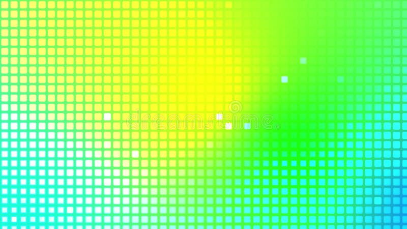 3D Abstract Digital Technology Animated Green Light Particles on Green ...