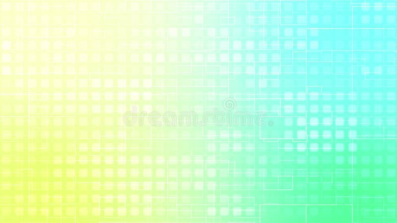 3D Abstract Digital Technology Animated Green Light Particles on Green ...