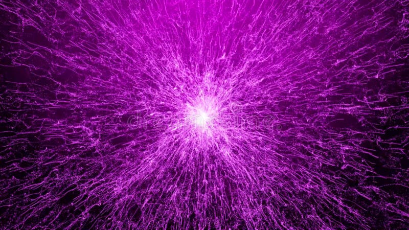 3D Abstract Digital Technology Animated Pink Light Particles on Pink ...