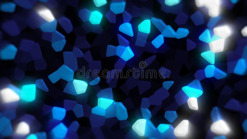 3D Abstract Digital Technology Animated Stone Blue Turquoise Light ...