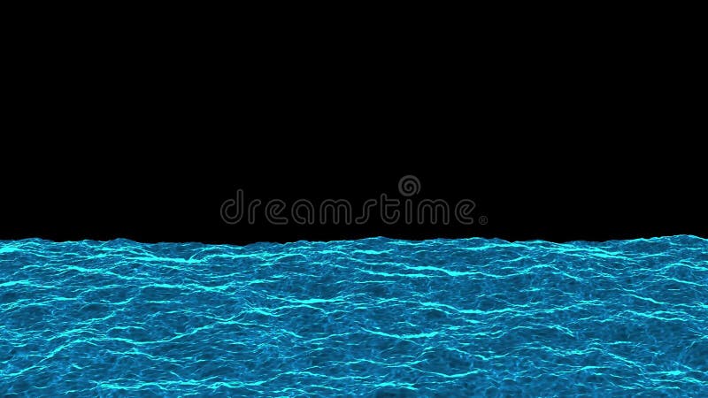 Wave River, Abstract Background of Sea Waves on a Beach Animated in a ...