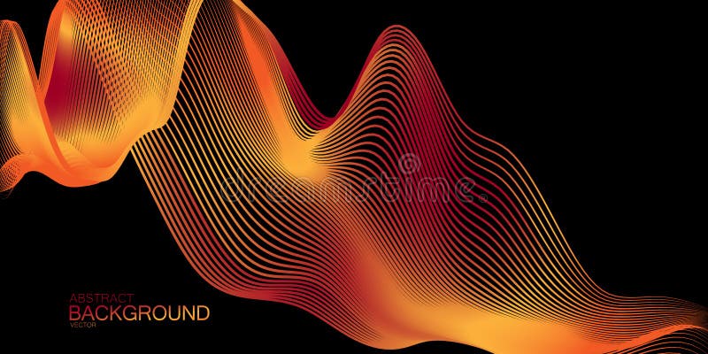 3D abstract digital wave stock vector. Illustration of geometric - 98361932