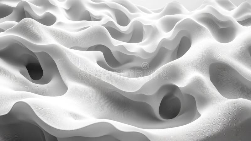 3D Abstract Forms with Soft Depth and Clean Texture Stock Illustration ...