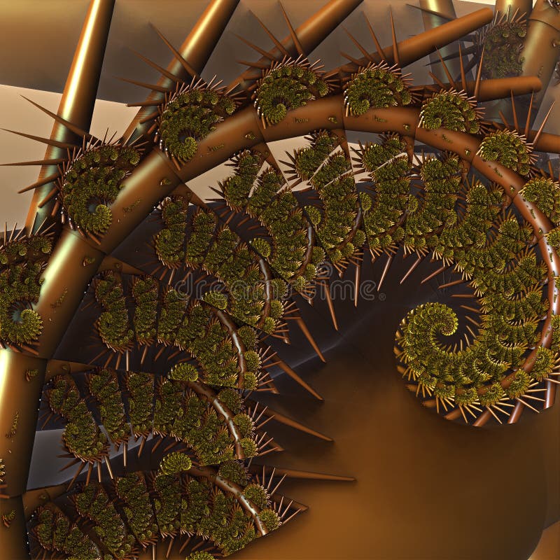 3D Abstract Fractal Illustration. Stock Illustration - Illustration of ...