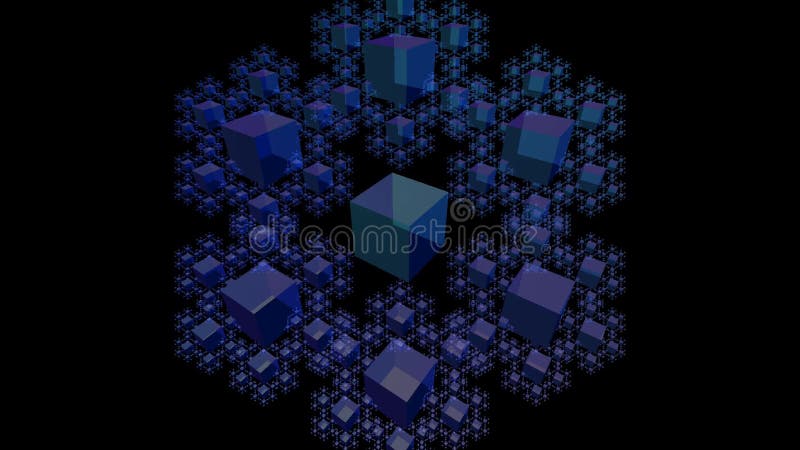 3D Abstract Geometric Animated Snow Stock Footage - Video of effect ...