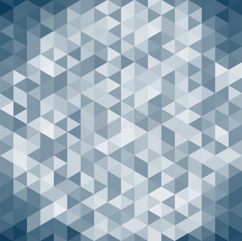 3D Abstract Geometric Dark Blue Triangle Isometric View Background and ...