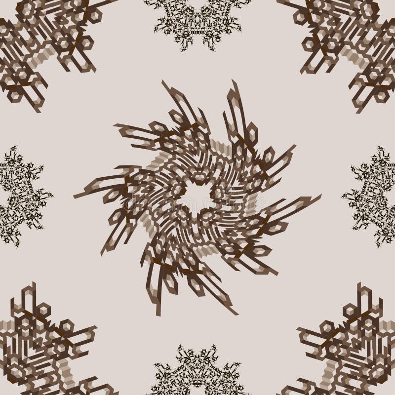 3d Abstract Geometric Seamless Pattern. Stock Illustration ...