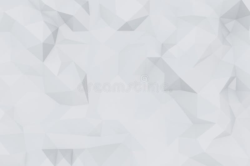 3D Abstract Geometric White Triangles Paper Background. the Triangular ...