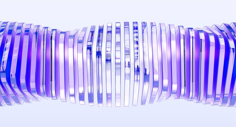 3d Glass Holographic Bar Chart, Graph or Diagram Render Icon. Rainbow ...