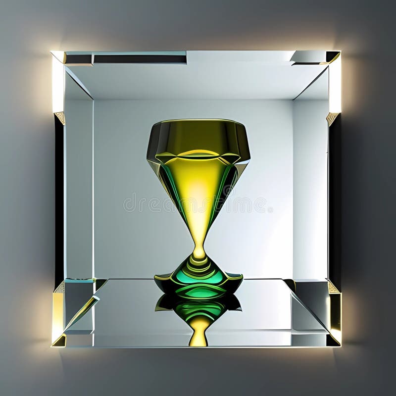 3D Abstract Glossy Object - AI Generated Ar Stock Illustration ...