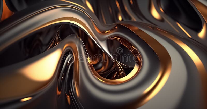 3D Abstract Gold Glossy Background. Gradient Design Element for ...