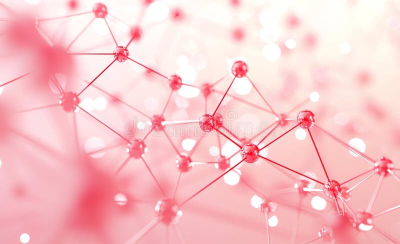 A 3D Abstract Illustration of High-tech Scientific Research, Featuring ...