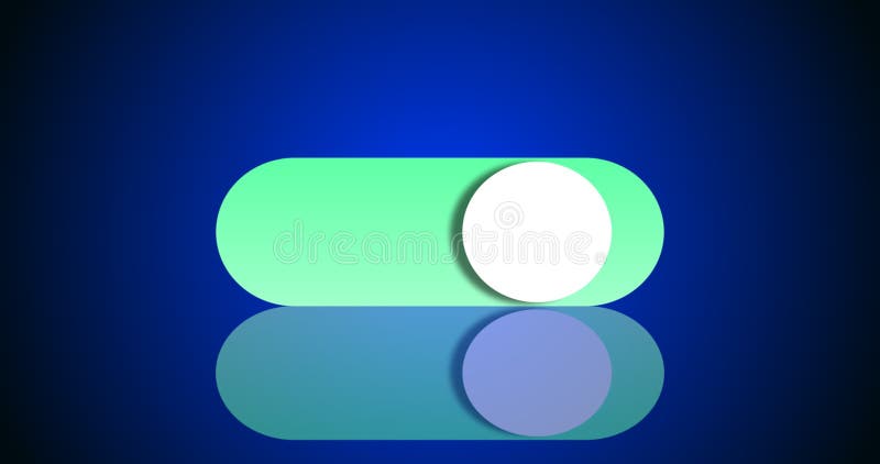 3D Abstract Illustration Switch Turns on and Turns Off Button in High ...