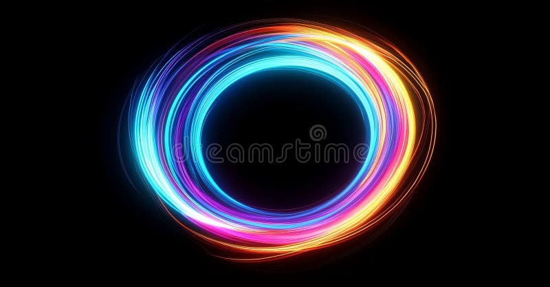 A 3D Abstract Illustration of a Technology Big Data Background ...