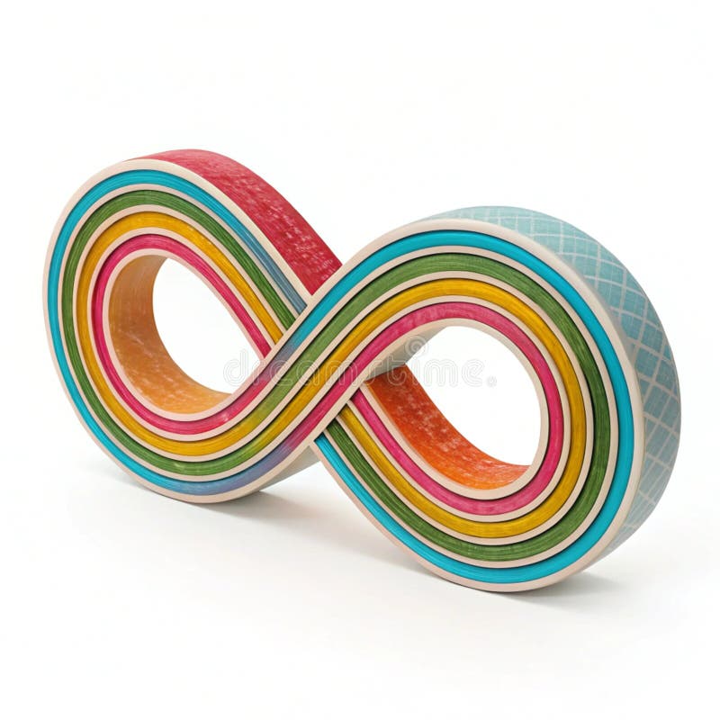 3D Abstract Infinity Illustration Stock Illustration - Illustration of ...
