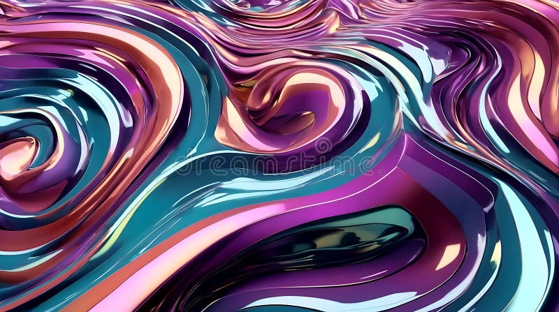Iridescent Spiral Pipe Shape Ai Stock Illustrations – 11 Iridescent ...