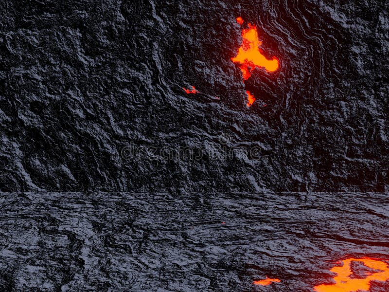 3D Abstract Lava Rock Wall Background Stock Illustration - Illustration ...