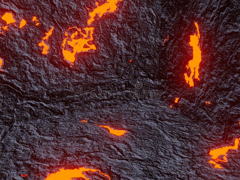 3D Abstract Lava Rock Wall Background Stock Illustration - Illustration ...