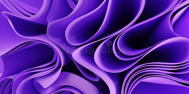 3d Abstract Layered Background. Wavy Textile for Moder Fashion Design ...