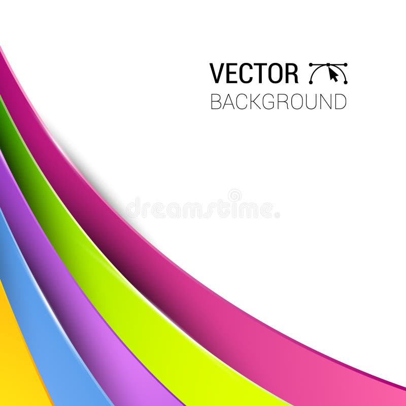 3d Abstract Lines Full Color Background Illustration. Stock ...