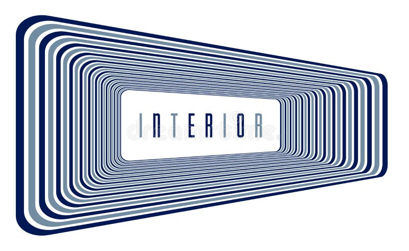 3D Abstract Lines in Perspective Vector Background, Modern Trendy ...