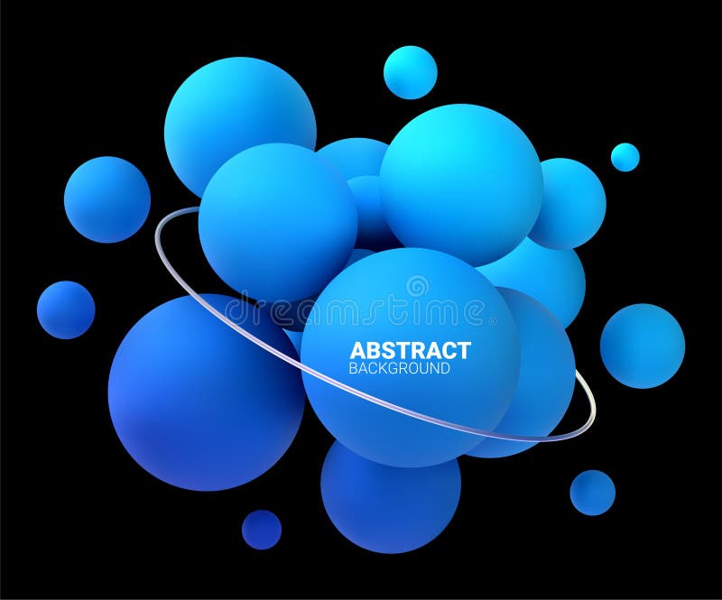 3d abstract liquid blobs. stock vector. Illustration of blue - 328978851