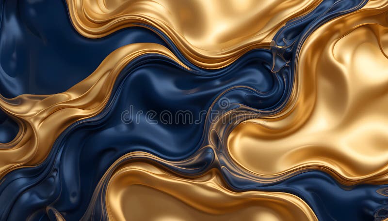 3D Abstract Liquid Flow Design Background Wallpaper Stock Illustration ...