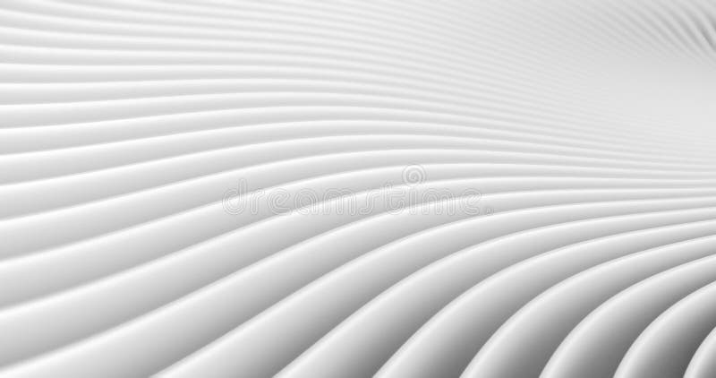 3D Abstract Looping Animated Background of a White Wavy Stripe Pattern ...