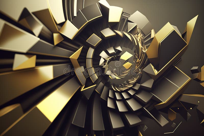 3D Abstract Modern Technology Background Stock Illustration ...