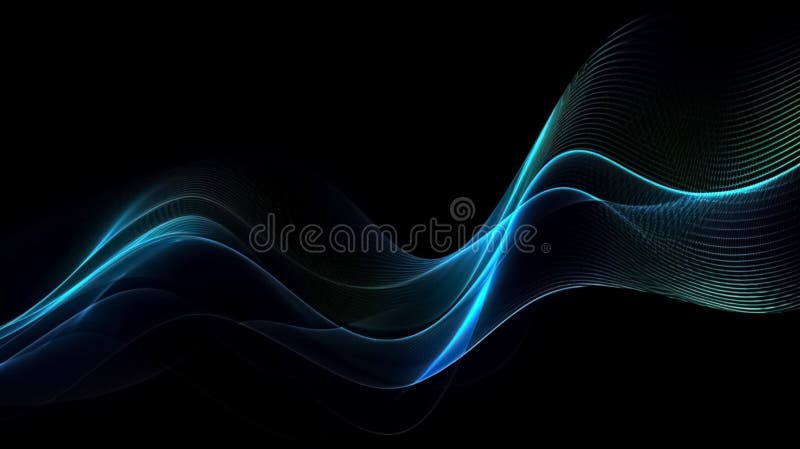 3D Abstract Motion Lines Wallpaper. Gradient Design Element for ...