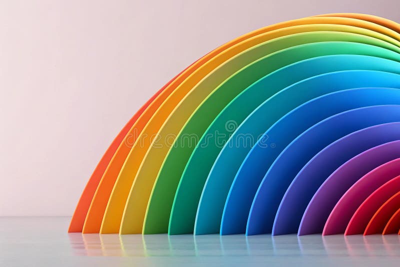 3D Abstract Multicolor Spectrum Render Stock Illustration ...