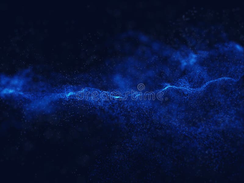 3D Abstract Particle Design Background - Network Communications Stock ...
