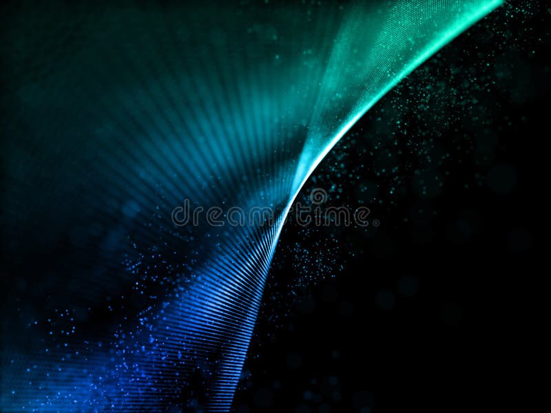 3D Abstract Particle Design with Shallow Depth of Field Stock ...