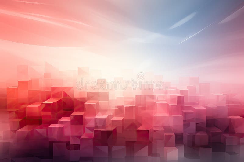 3d Abstract Pink Background with Pink Squares. Futuristic Modern ...