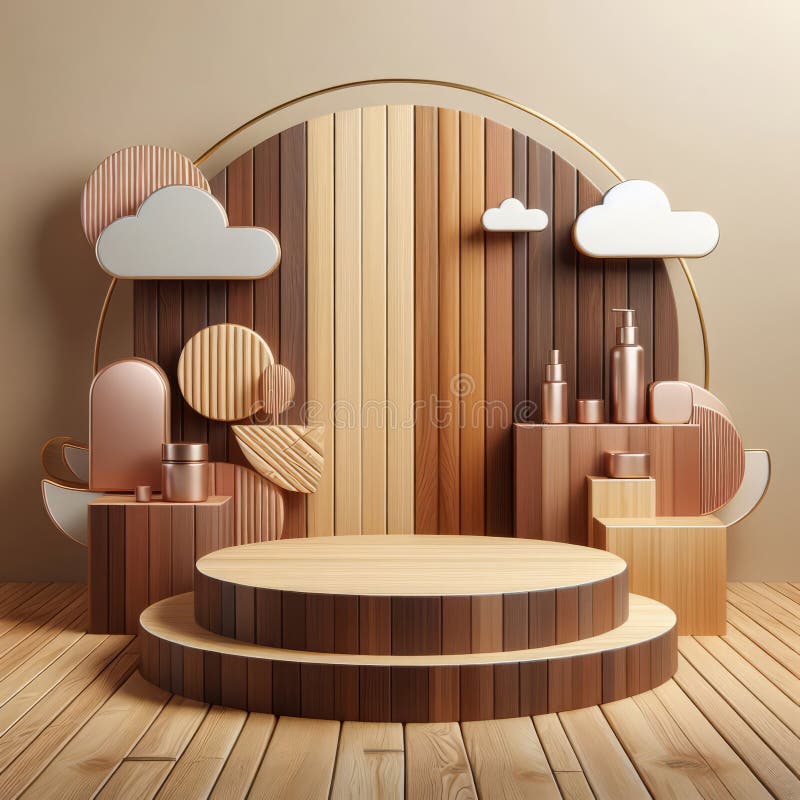 3d Abstract Podium Scene Rendered Luxury the Minimal Scene for the ...