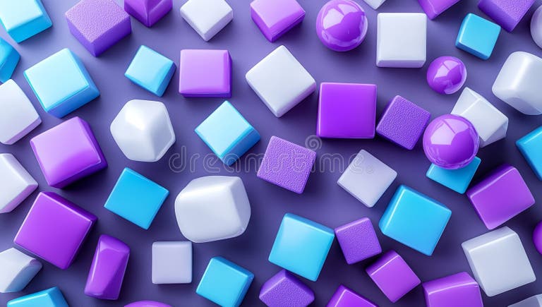 A 3D Abstract Rendering Featuring Geometric Shapes. a Contemporary ...