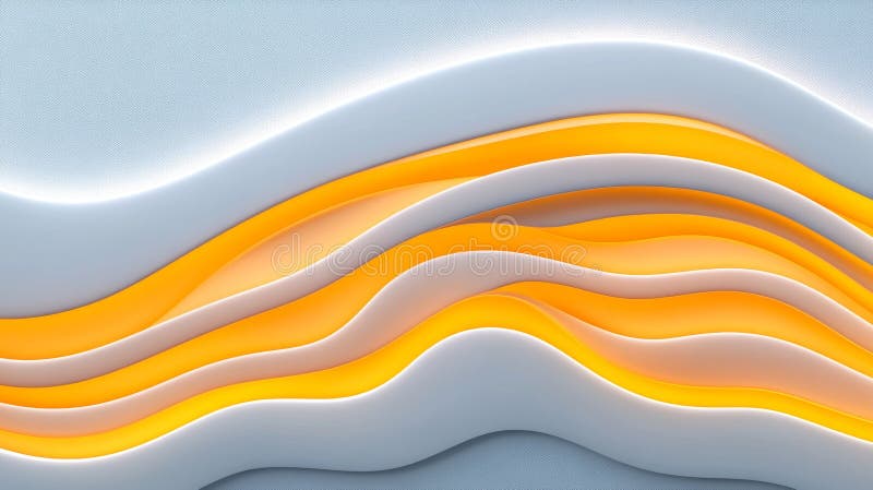 Abstract Art 3d Rendering White Organic Shape Smooth Flowing Texture ...