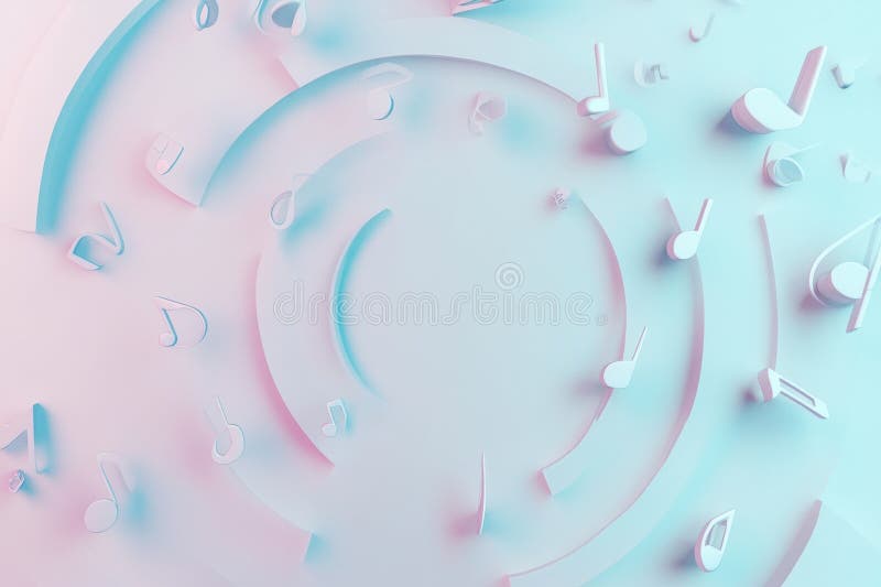 Modern Abstract Design Pastel Music Notes Motion Stock Photos - Free ...