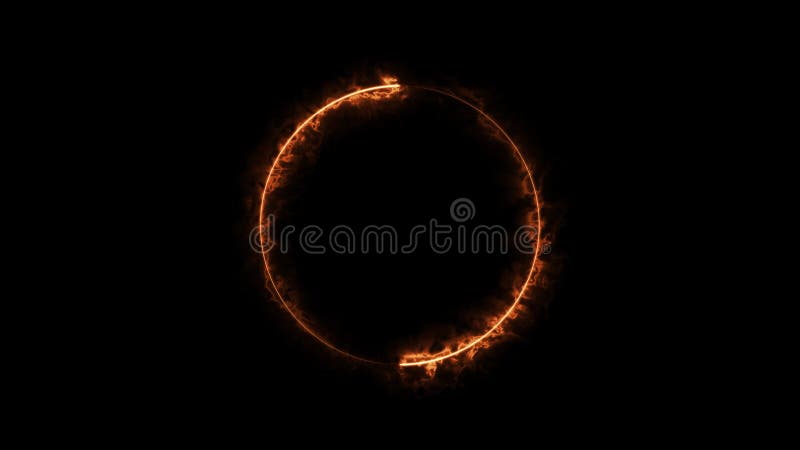 Ring of fire animation stock video. Video of glow, abstract - 195535857