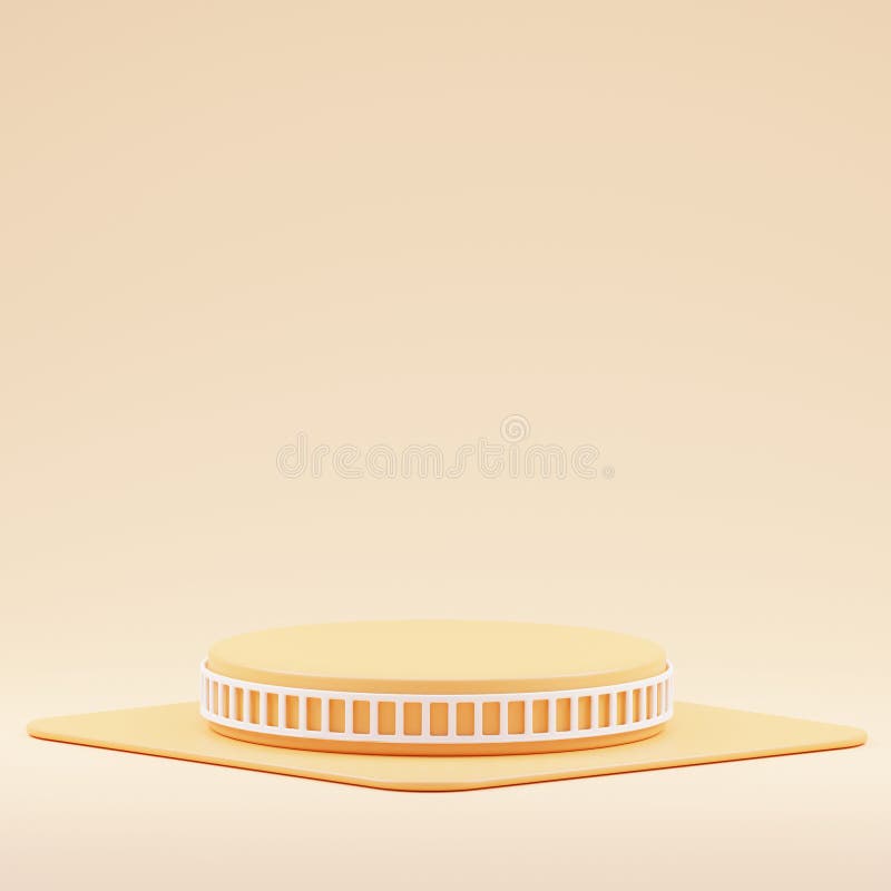 3d Abstract Scene Background Podium Stock Illustration - Illustration ...