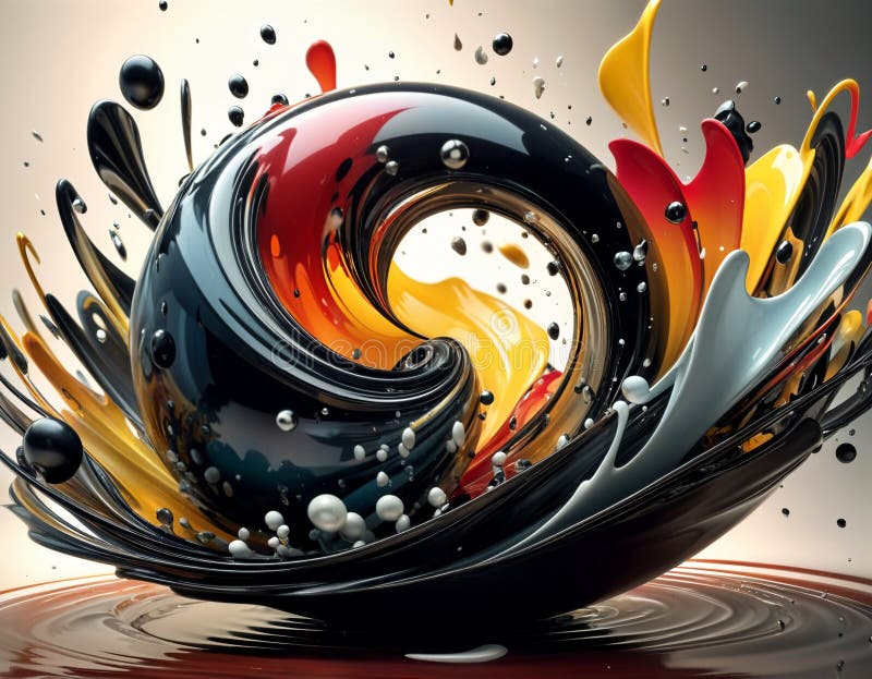 3D Abstract Sculpture - AI Generated Image (Synthography Art) Stock ...