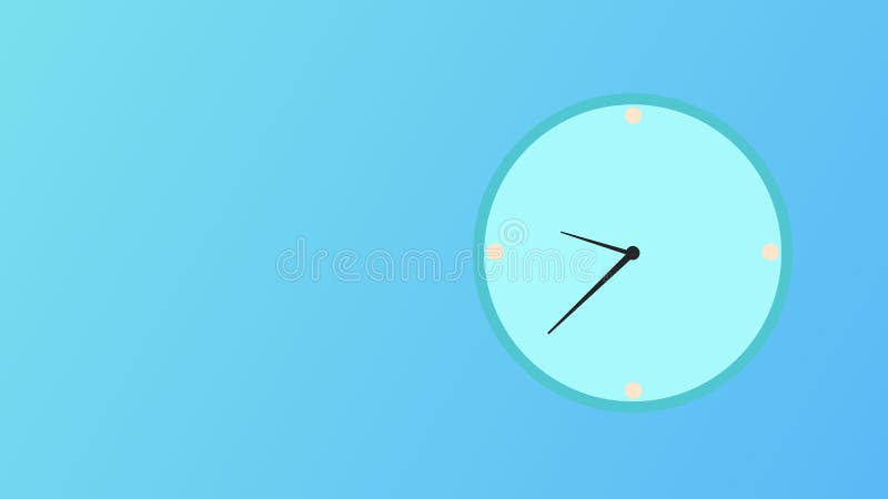 2D Abstract Simple Clock Animation Watch Icon Moving Fast Concept of ...