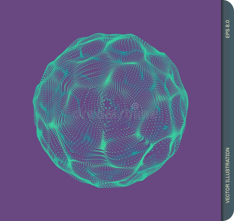 3d Abstract Sphere. Modern Science and Technology Element. Geometric ...