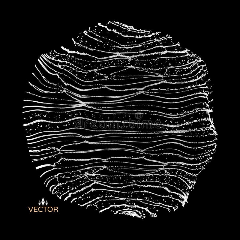3d Abstract Sphere Array With Dynamic Particles Modern Science And Technology Element Stock