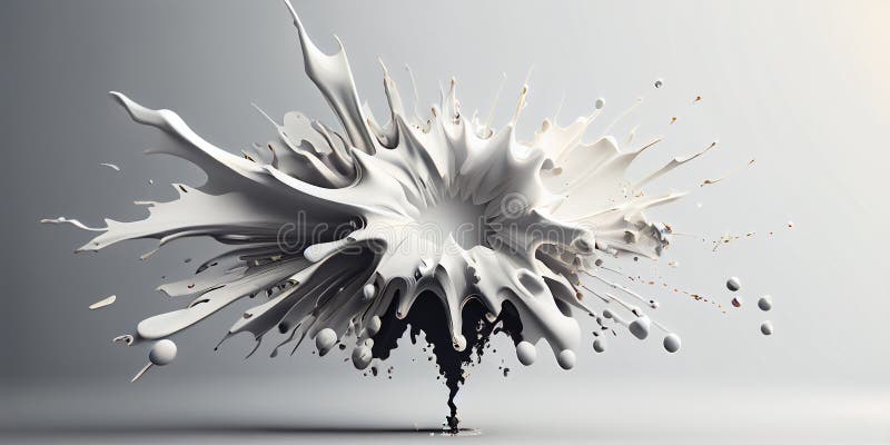 3D Abstract Splash, Background Design Stock Illustration - Illustration ...