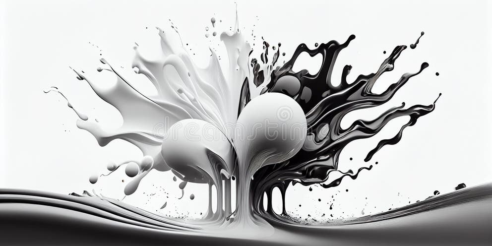 3D Abstract Splash, Background Design Stock Illustration - Illustration ...